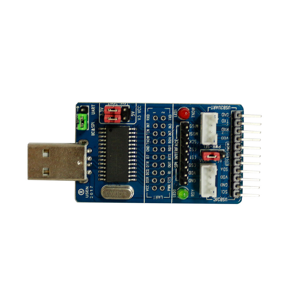 ALL IN 1 USB to SPI/I2C/IIC/UART/TTL/ISP serial Adapter – Lilly Electronics